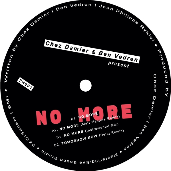H2H (Chez Damier & Ben Vedren) // No More EP 12inch – Tobira Records