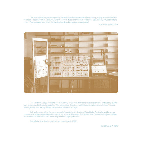David Chesworth // The Unattended Serge 1978 / Five Evolutionary Thing ...