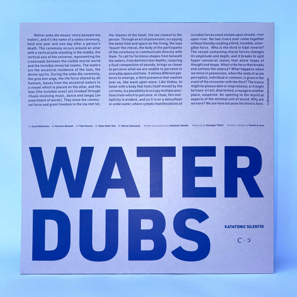 Katatonic Silentio // Water Dubs 12inch – Tobira Records