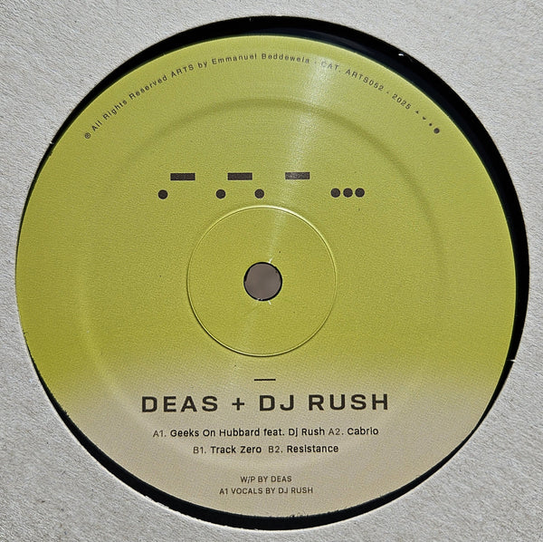 DEAS feat DJ Rush // Geeks On Hubbard EP 12inch – Tobira Records