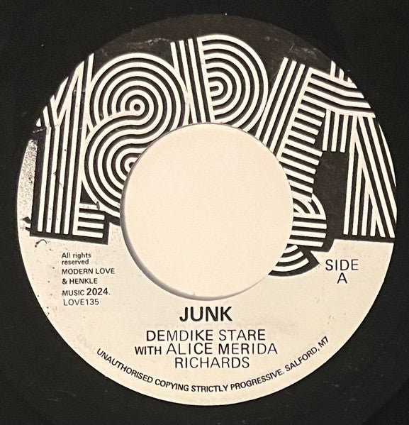 Demdike Stare // Junk / Tuff Crew 7" – Tobira Records