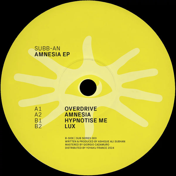 Subb-an // Amnesia 12inch – Tobira Records