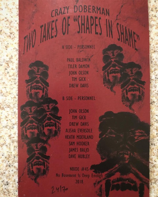 Crazy Doberman // Two Takes Of "Shapes In Shame" TAPE – Tobira Records