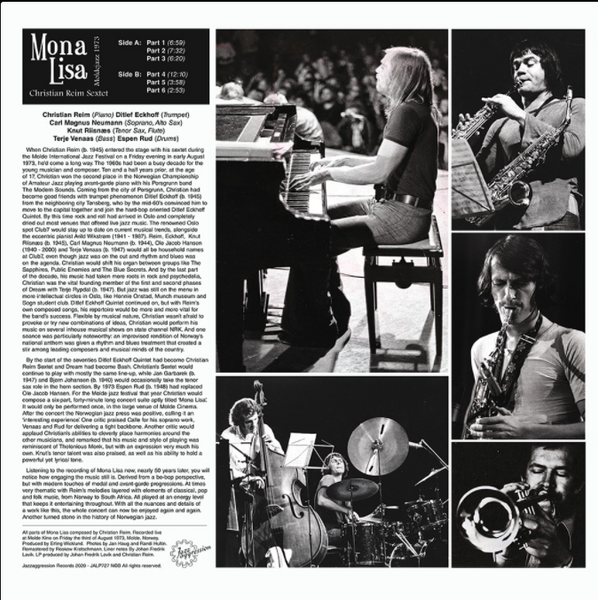 Christian Reim Sextet // Mona Lisa LP – Tobira Records