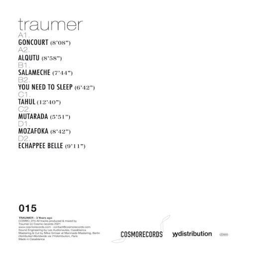 Traumer // 3 Years Ago 2x12" – Tobira Records