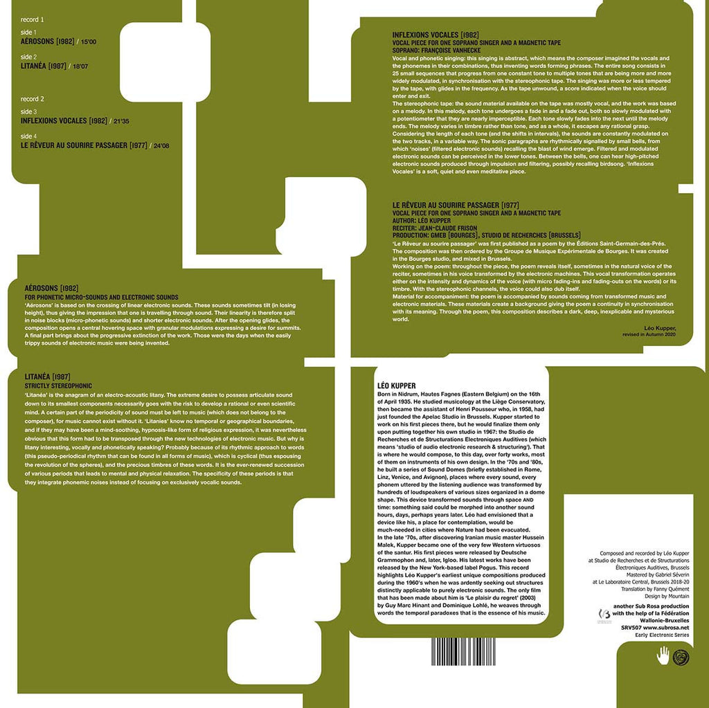 Leo Kupper // Electronic Works & Voices 1977-1987 2xLP – Tobira Records
