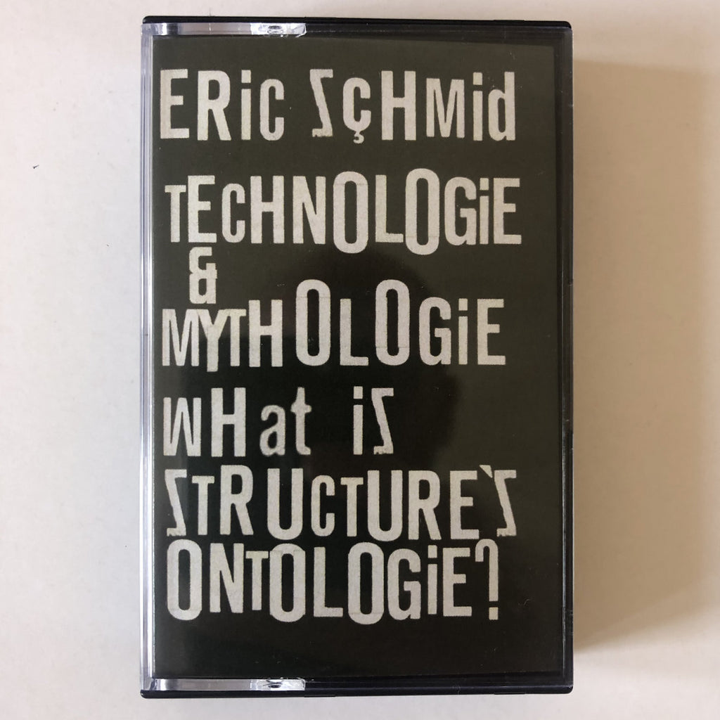 Eric Schmid // Technology & Mythology (What Is Structure's Ontology) T ...