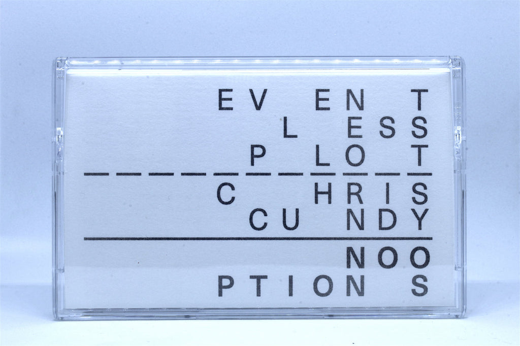 Eventless Plot & Chris Cundy // No Options TAPE – Tobira Records