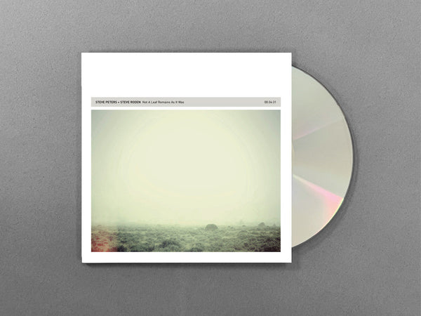 Steve Peters & Steve Roden // Not A Leaf Remains As It Was CD – Tobira ...